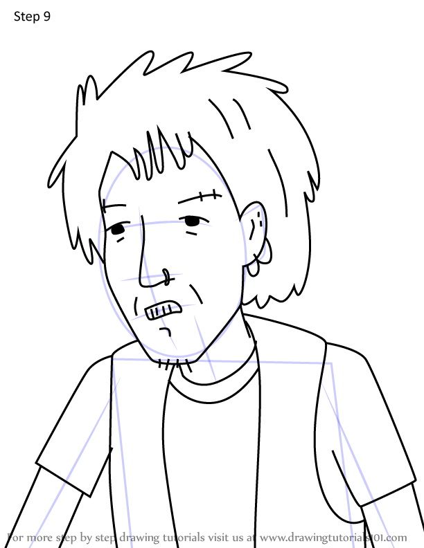How to Draw Axl from Daria (Daria) Step by Step | DrawingTutorials101.com