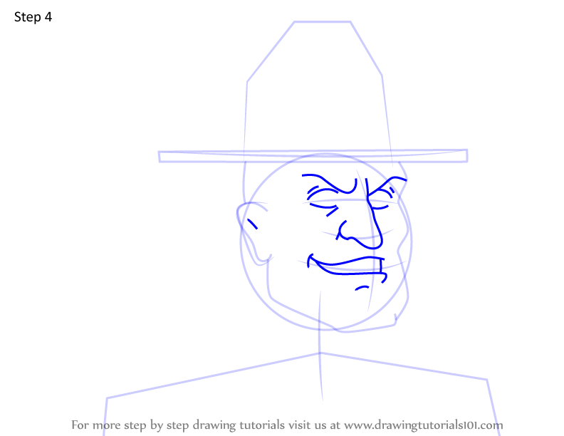 How to Draw Corporal Ellenbogen from Daria (Daria) Step by Step ...