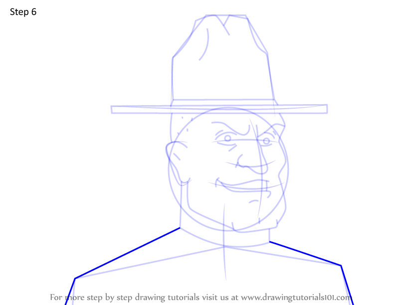 How to Draw Corporal Ellenbogen from Daria (Daria) Step by Step ...