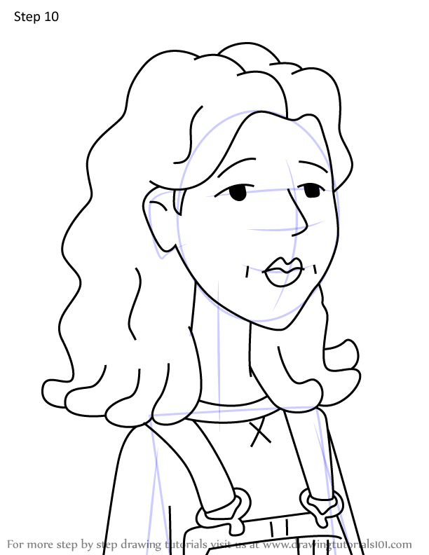 How to Draw Courtney Lane from Daria (Daria) Step by Step ...