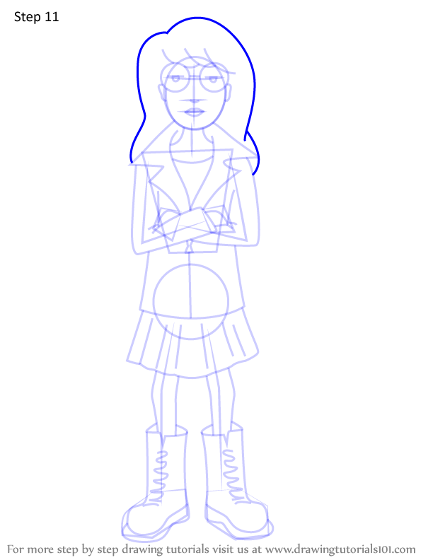 How to Draw Daria Morgendorffer from Daria (Daria) Step by Step ...