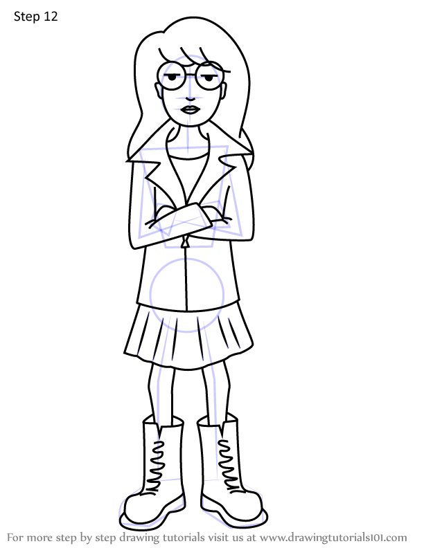 How to Draw Daria Morgendorffer from Daria (Daria) Step by Step ...