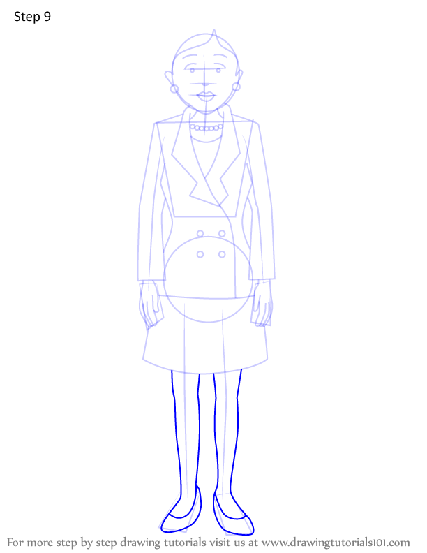 How to Draw Helen Morgendorffer from Daria (Daria) Step by Step ...