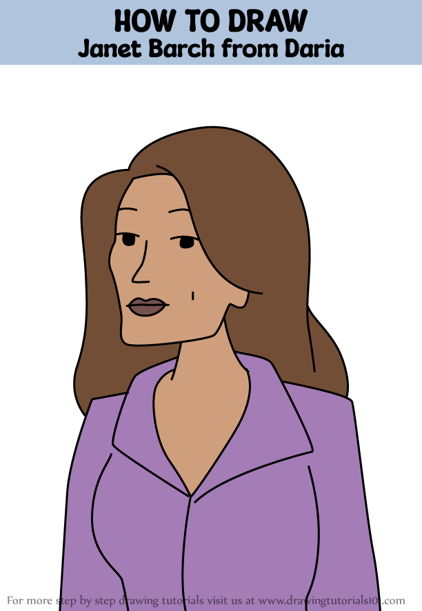 How to Draw Janet Barch from Daria (Daria) Step by Step ...