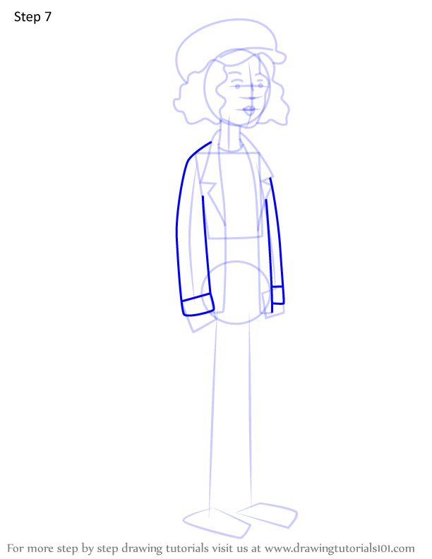 How to Draw Kelly from Daria (Daria) Step by Step | DrawingTutorials101.com