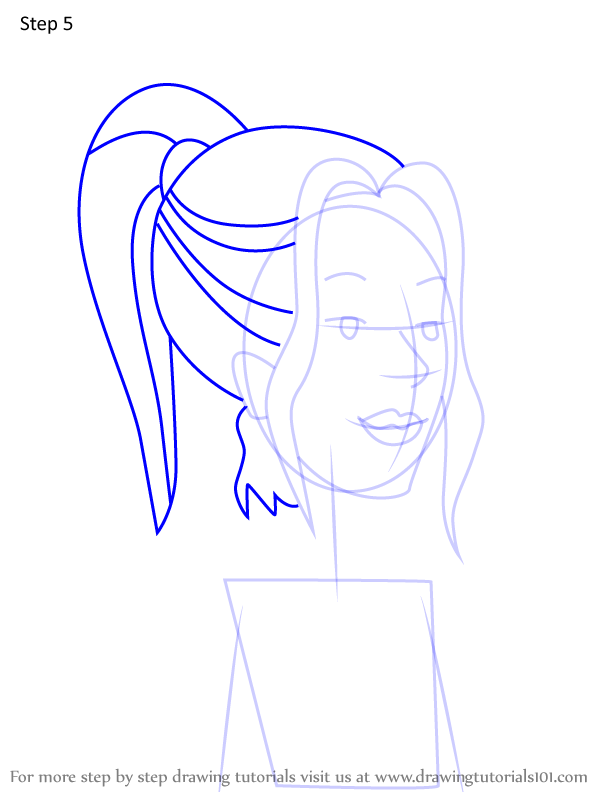 How to Draw Lindy from Daria (Daria) Step by Step | DrawingTutorials101.com