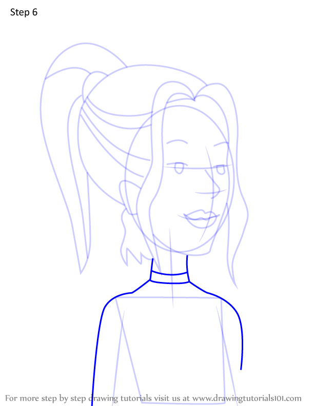 How to Draw Lindy from Daria (Daria) Step by Step | DrawingTutorials101.com