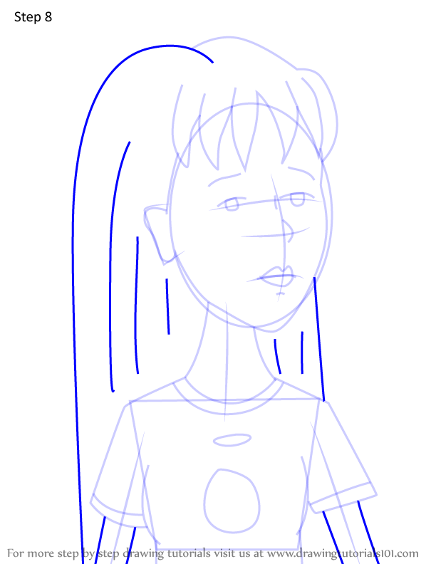 How to Draw Quinn Morgendorffer from Daria (Daria) Step by Step ...