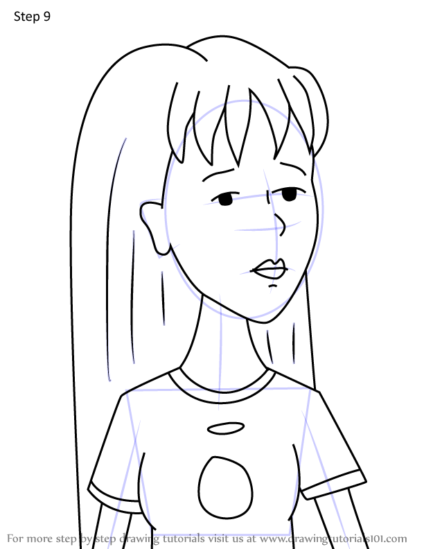 How to Draw Quinn Morgendorffer from Daria (Daria) Step by Step ...