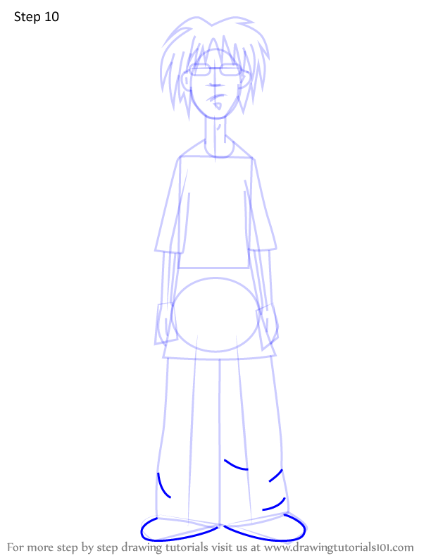 How to Draw Shaggy from Daria (Daria) Step by Step ...