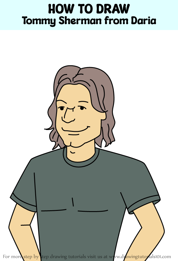How to Draw Tommy Sherman from Daria (Daria) Step by Step ...