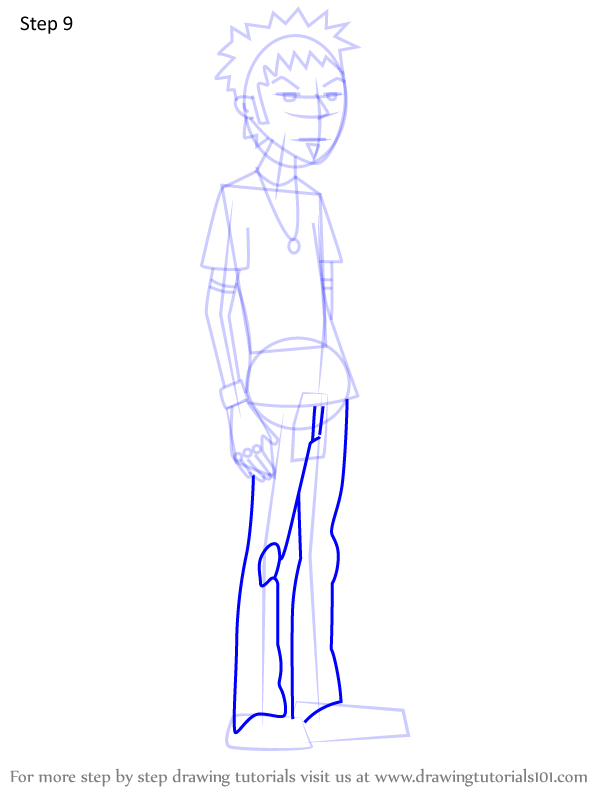 How to Draw Trent Lane from Daria (Daria) Step by Step ...