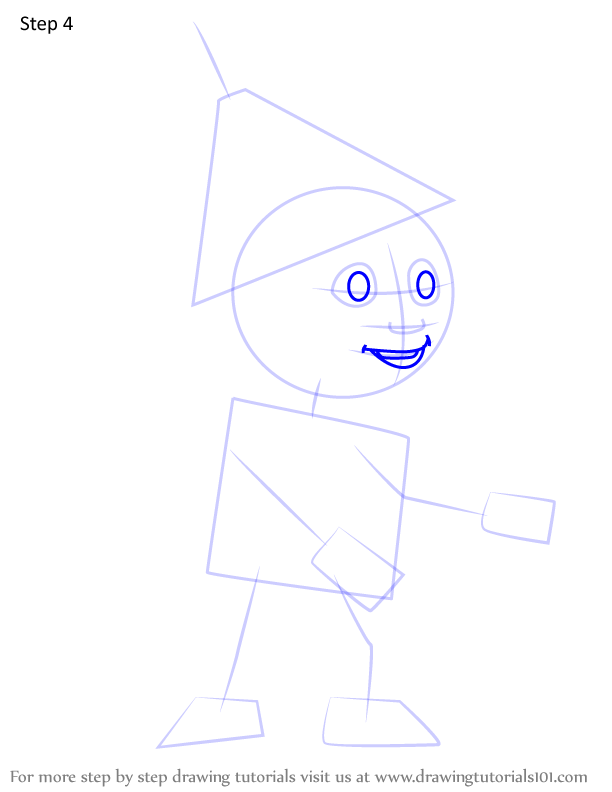 How to Draw Tin from Dee & Friends in Oz (Dee & Friends in Oz) Step by ...