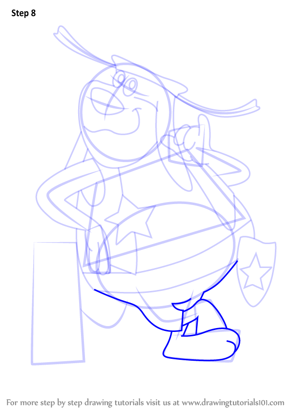 How to Draw Deputy Dawg (Deputy Dawg) Step by Step ...