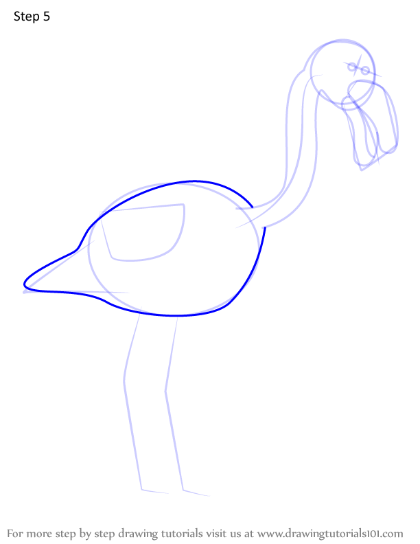 How to Draw Bernard the Flamingo from Didou (Didou) Step by Step ...