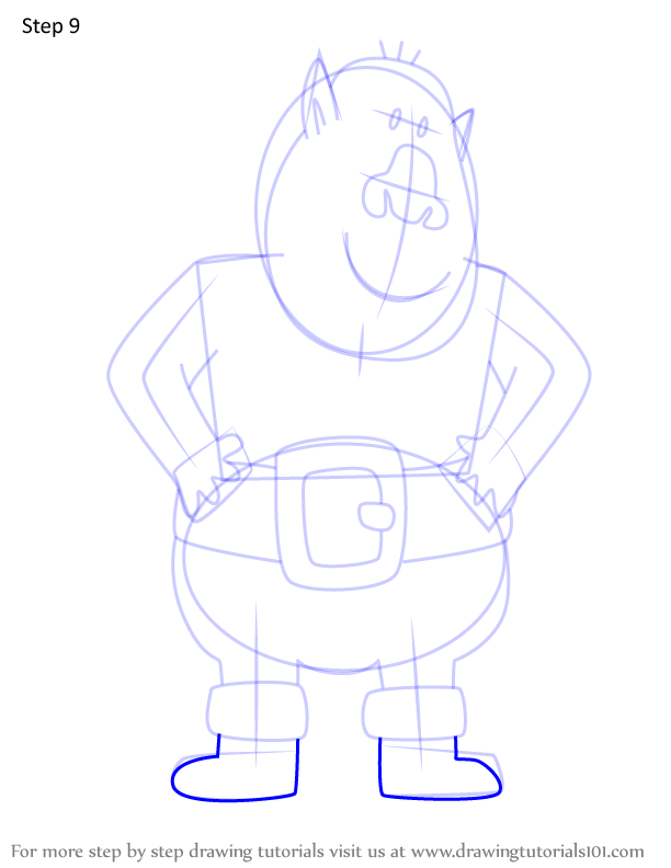 How to Draw Hector the Ogre from Didou (Didou) Step by Step ...