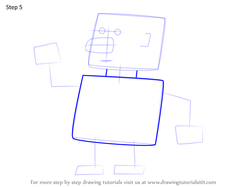 How to Draw Robert the Robot from Didou (Didou) Step by Step ...