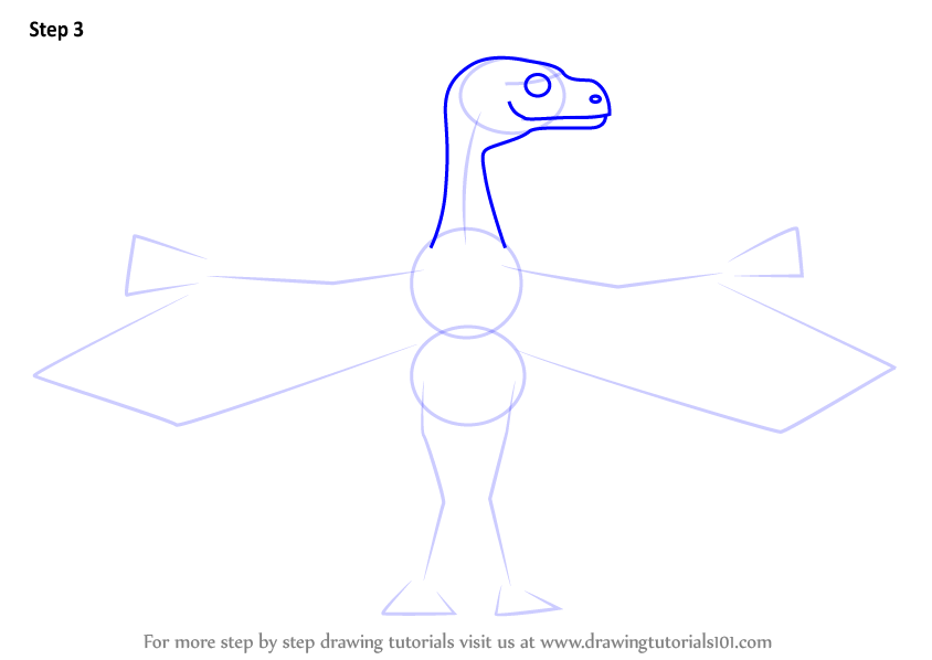 How to Draw Arlene Archaeopteryx from Dinosaur Train (Dinosaur Train ...