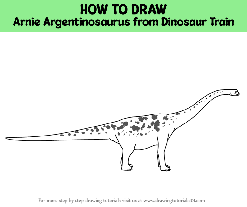 How to Draw Arnie Argentinosaurus from Dinosaur Train (Dinosaur Train ...