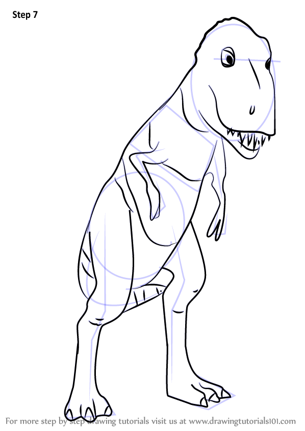 How to Draw Mr. Daspletosaurus from Dinosaur Train (Dinosaur Train ...