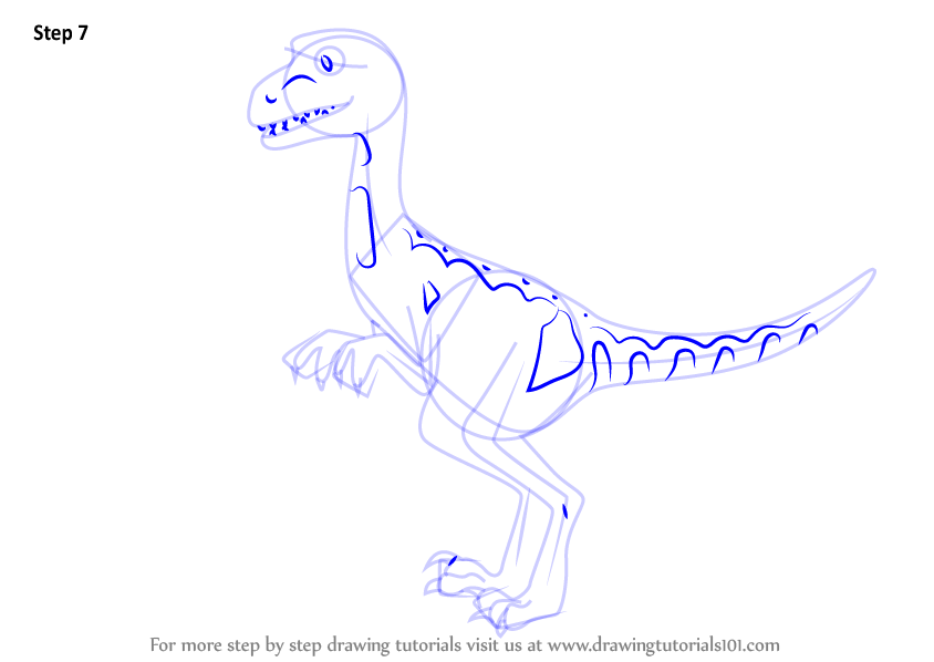 How to Draw Mrs. Deinonychus from Dinosaur Train (Dinosaur Train) Step ...