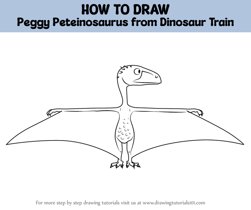 How to Draw Peggy Peteinosaurus from Dinosaur Train (Dinosaur Train ...
