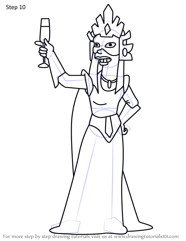 How to Draw Becky from Disenchantment (Disenchantment) Step by Step ...