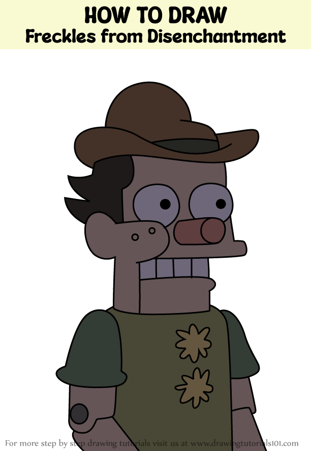 How to Draw Freckles from Disenchantment (Disenchantment) Step by Step ...