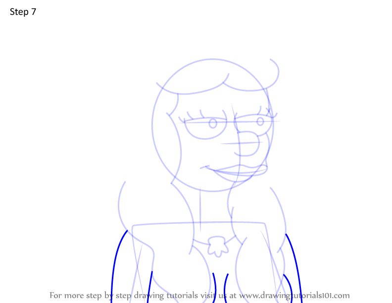 How to Draw Mermaid Queen from Disenchantment (Disenchantment) Step by ...
