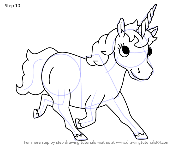 How to Draw Psychotic Unicorn from Disenchantment (Disenchantment) Step ...