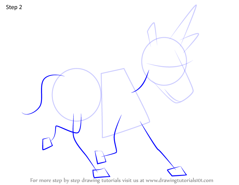 How to Draw Psychotic Unicorn from Disenchantment (Disenchantment) Step ...