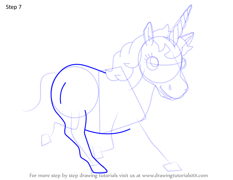 How to Draw Psychotic Unicorn from Disenchantment (Disenchantment) Step ...