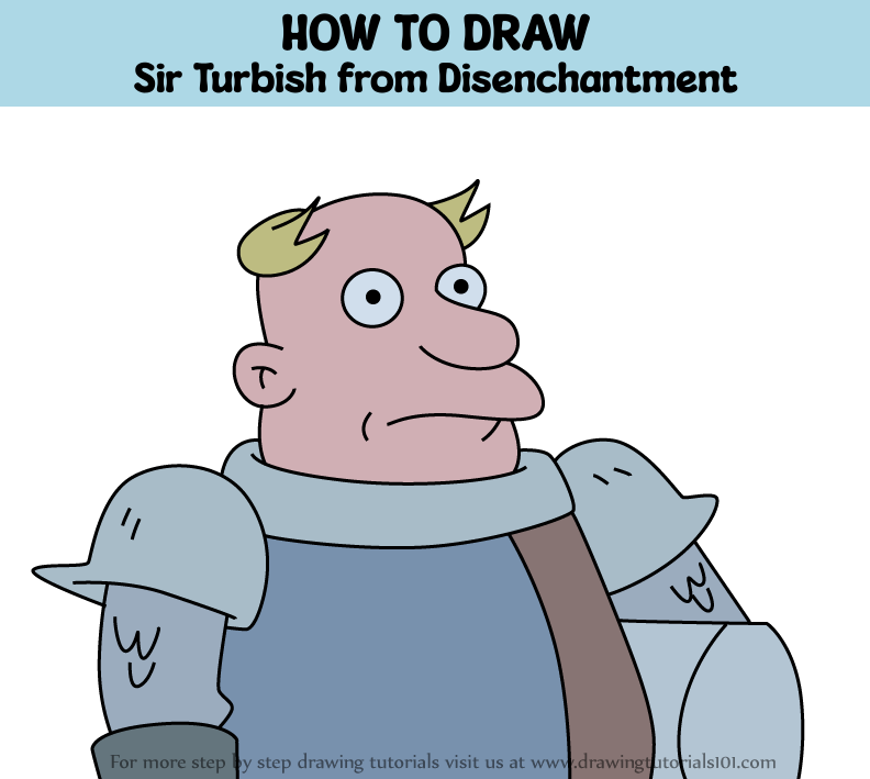 How to Draw Sir Turbish from Disenchantment (Disenchantment) Step by ...