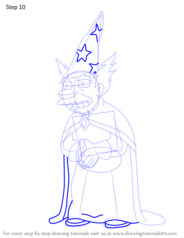 How to Draw Sorcerio from Disenchantment (Disenchantment) Step by Step ...