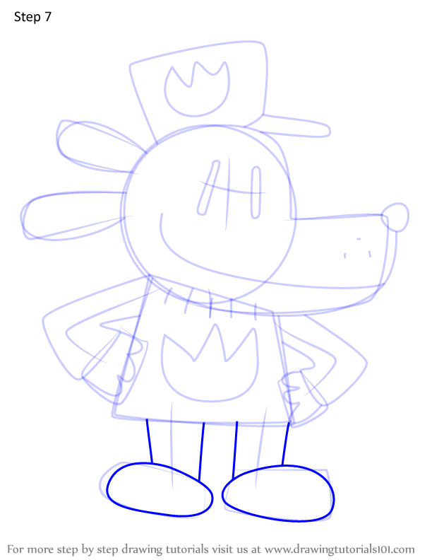 How to Draw Dog Man from Dog Man (Dog Man) Step by Step ...