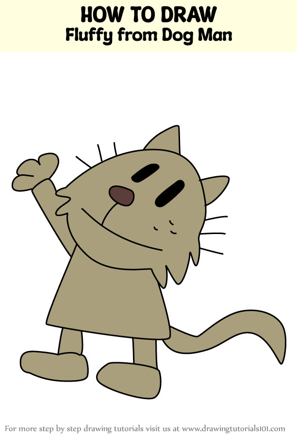 How to Draw Fluffy from Dog Man (Dog Man) Step by Step ...