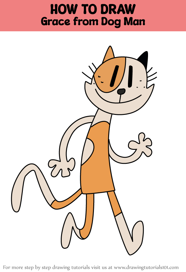 How to Draw Grace from Dog Man (Dog Man) Step by Step ...