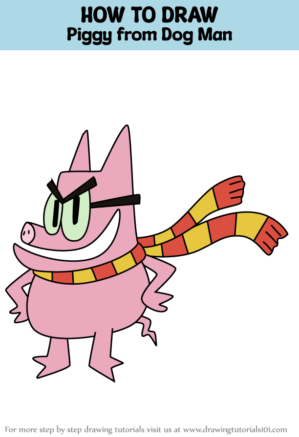 How to Draw Piggy from Dog Man (Dog Man) Step by Step ...