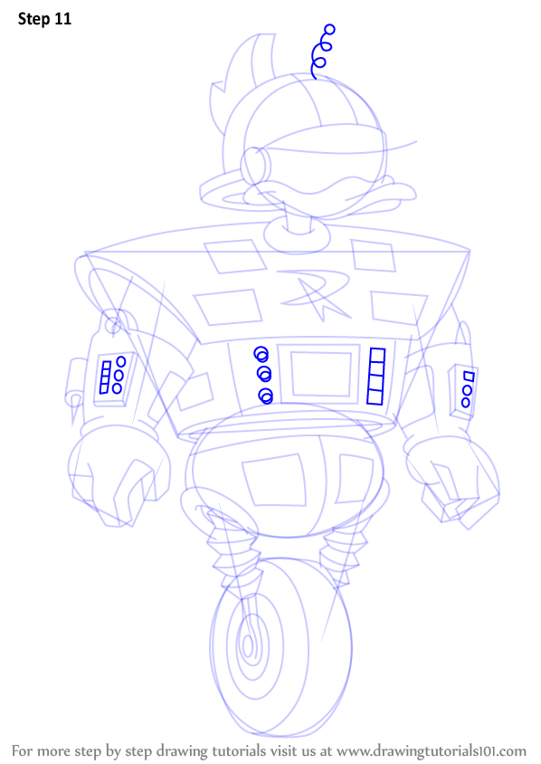 How to Draw Gizmoduck from DuckTales (DuckTales) Step by Step ...