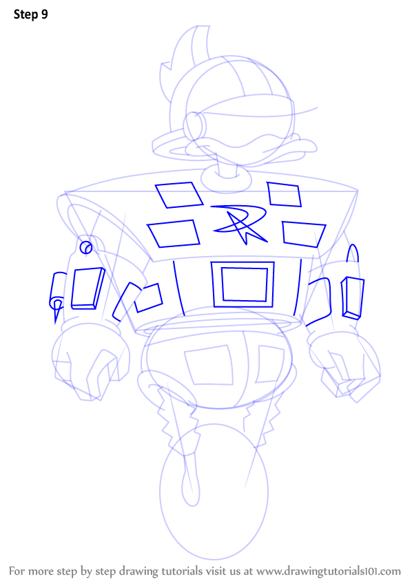 How to Draw Gizmoduck from DuckTales (DuckTales) Step by Step ...