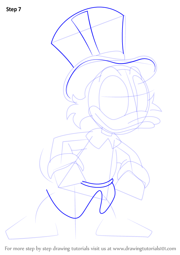 How to Draw Scrooge McDuck from DuckTales (DuckTales) Step by Step ...