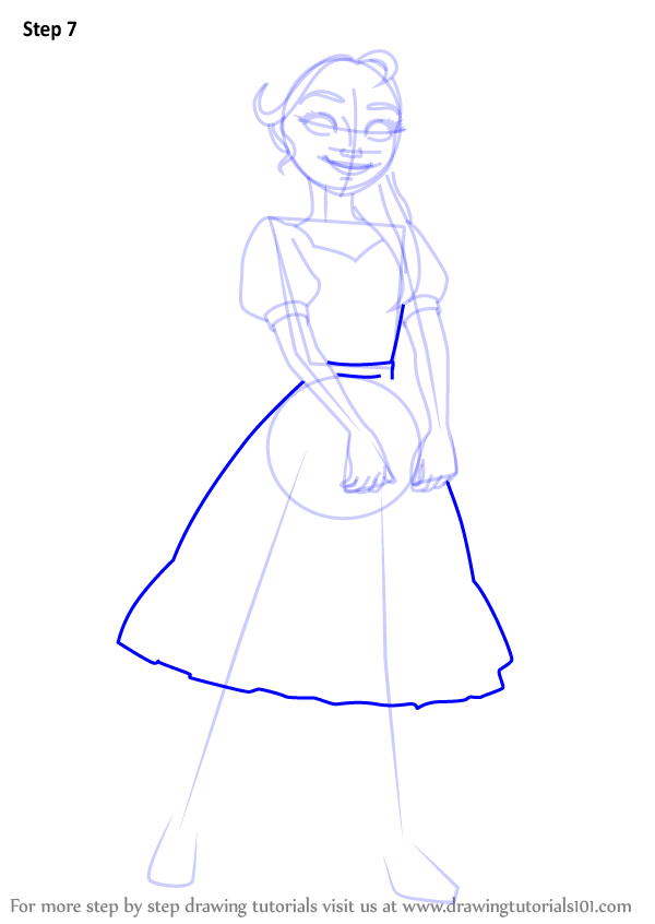 How to Draw Princess Isabel from Elena of Avalor (Elena of Avalor) Step ...