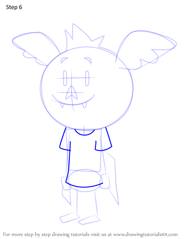 How to Draw Ari Bat from Elinor Wonders Why (Elinor Wonders Why) Step ...