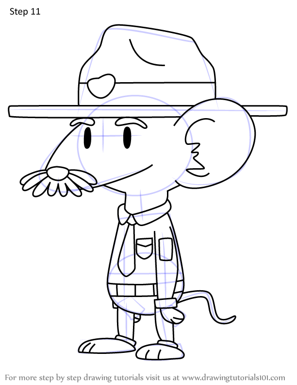 How to Draw Joe Mouse from Elinor Wonders Why (Elinor Wonders Why) Step ...