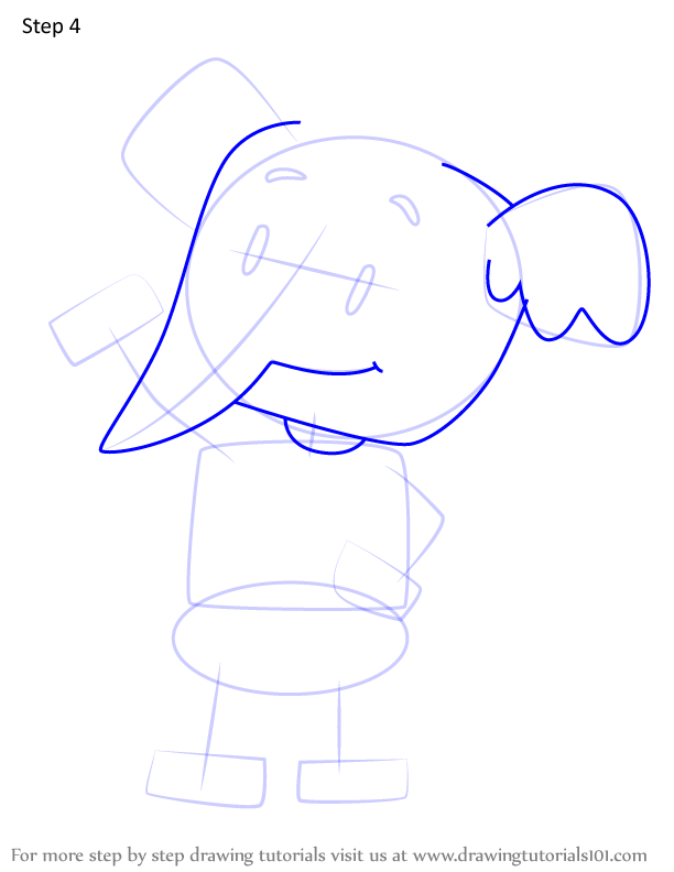How to Draw Lou Elephant from Elinor Wonders Why (Elinor Wonders Why ...