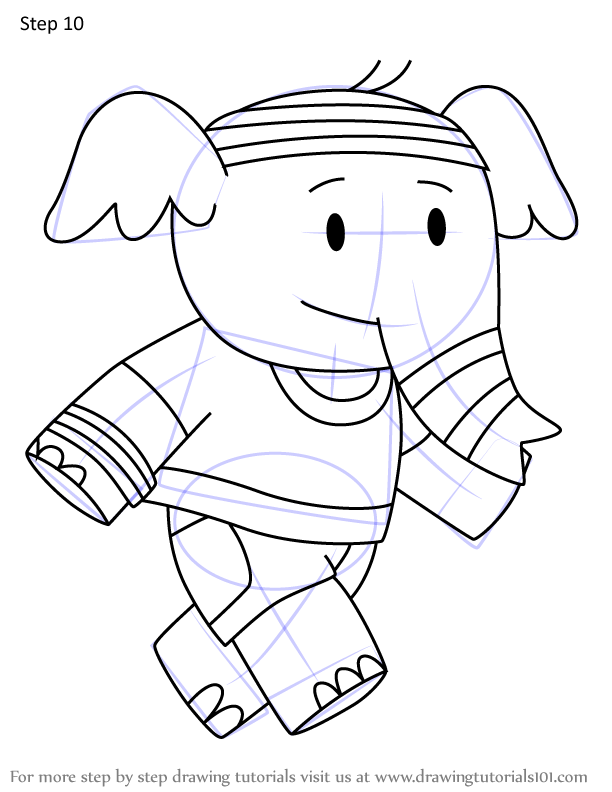 How to Draw Mike Elephant from Elinor Wonders Why (Elinor Wonders Why ...