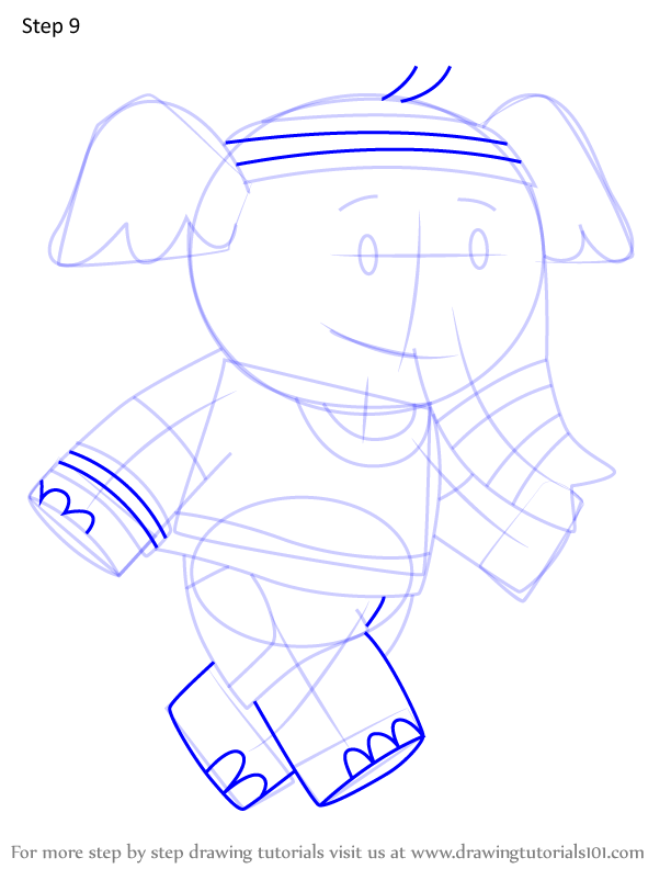 How to Draw Mike Elephant from Elinor Wonders Why (Elinor Wonders Why ...