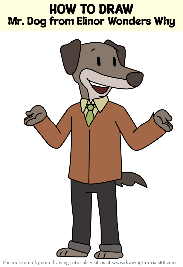 How to Draw Mr. Dog from Elinor Wonders Why (Elinor Wonders Why) Step ...