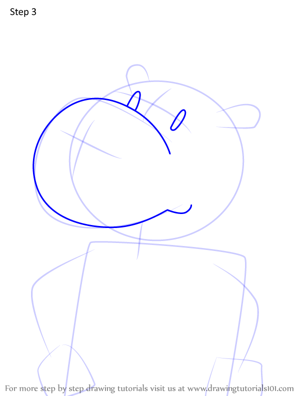 How to Draw Mrs. Hippo from Elinor Wonders Why (Elinor Wonders Why ...