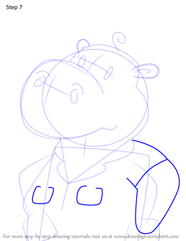 How to Draw Mrs. Hippo from Elinor Wonders Why (Elinor Wonders Why ...